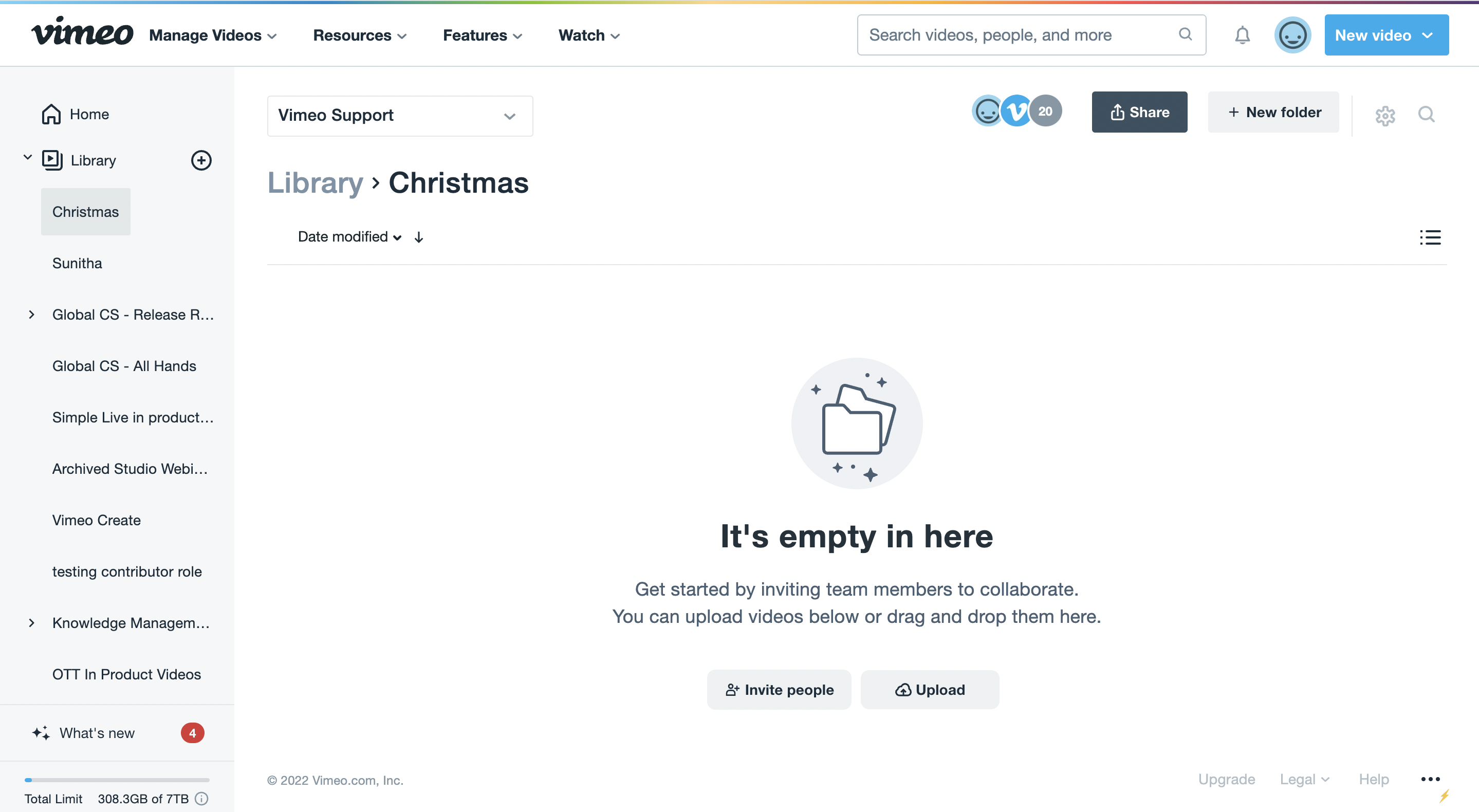 How to create and add videos to folders – Vimeo Help Center