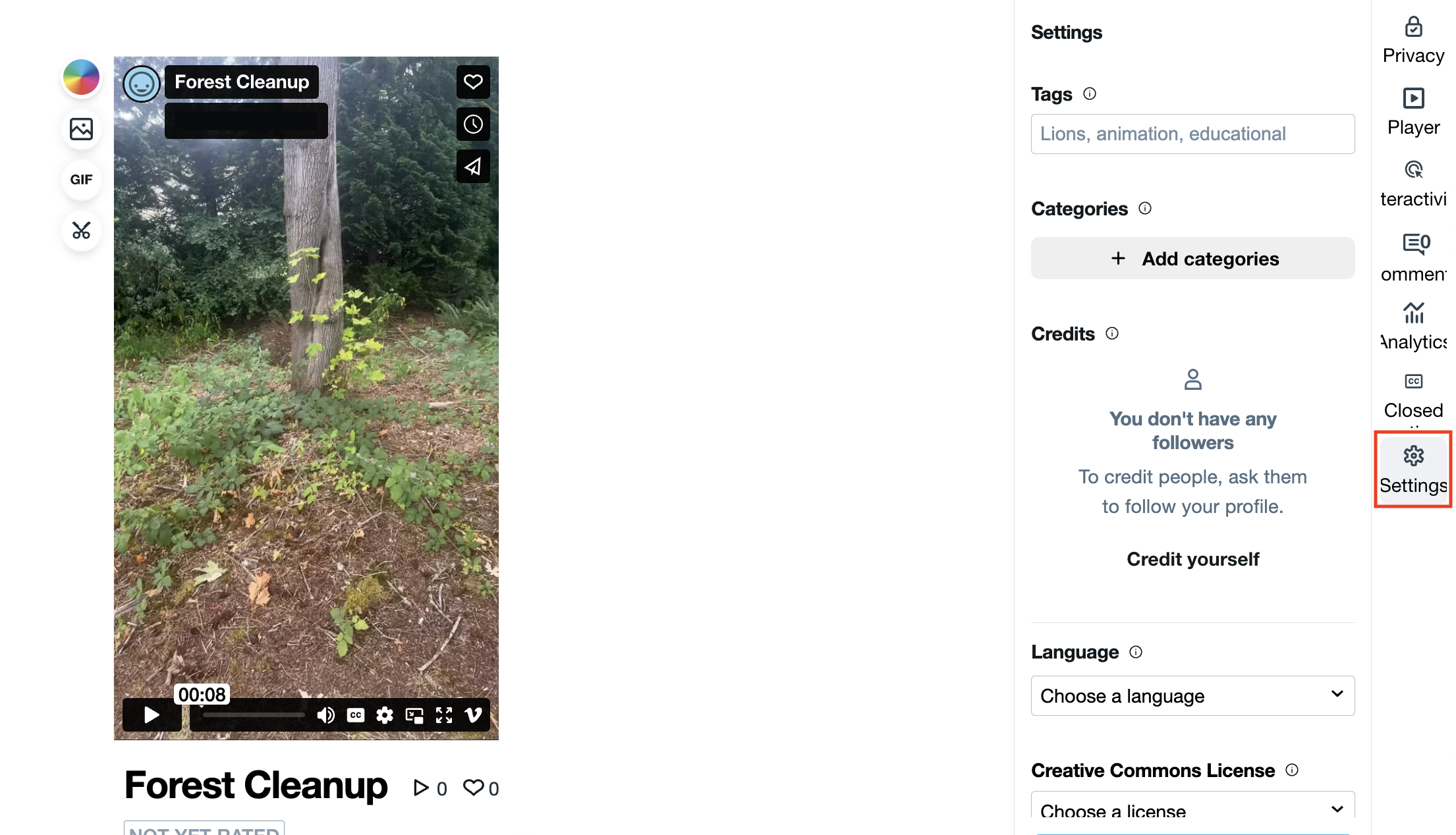 Categories and tags – Vimeo Help Center