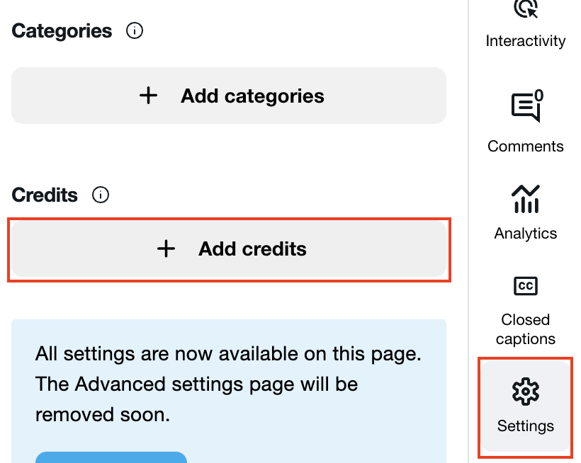 How to add credits to your video – Vimeo Help Center