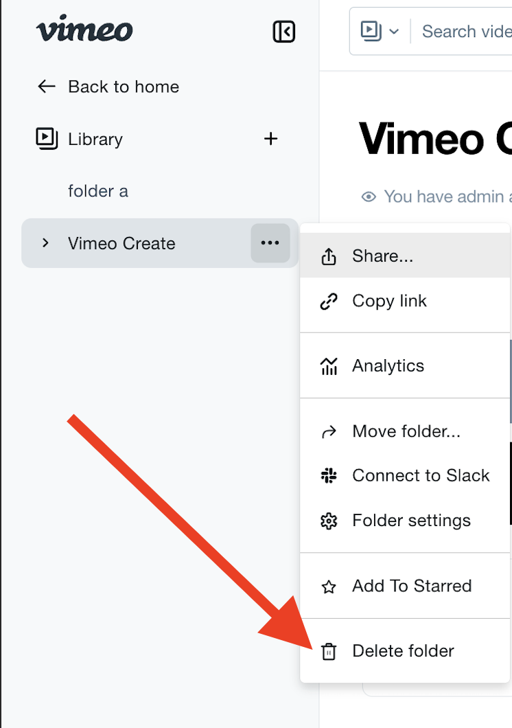 Folder Settings in Video library – Vimeo Help Center
