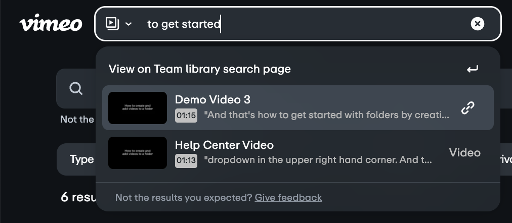 How to search your Library – Vimeo Help Center